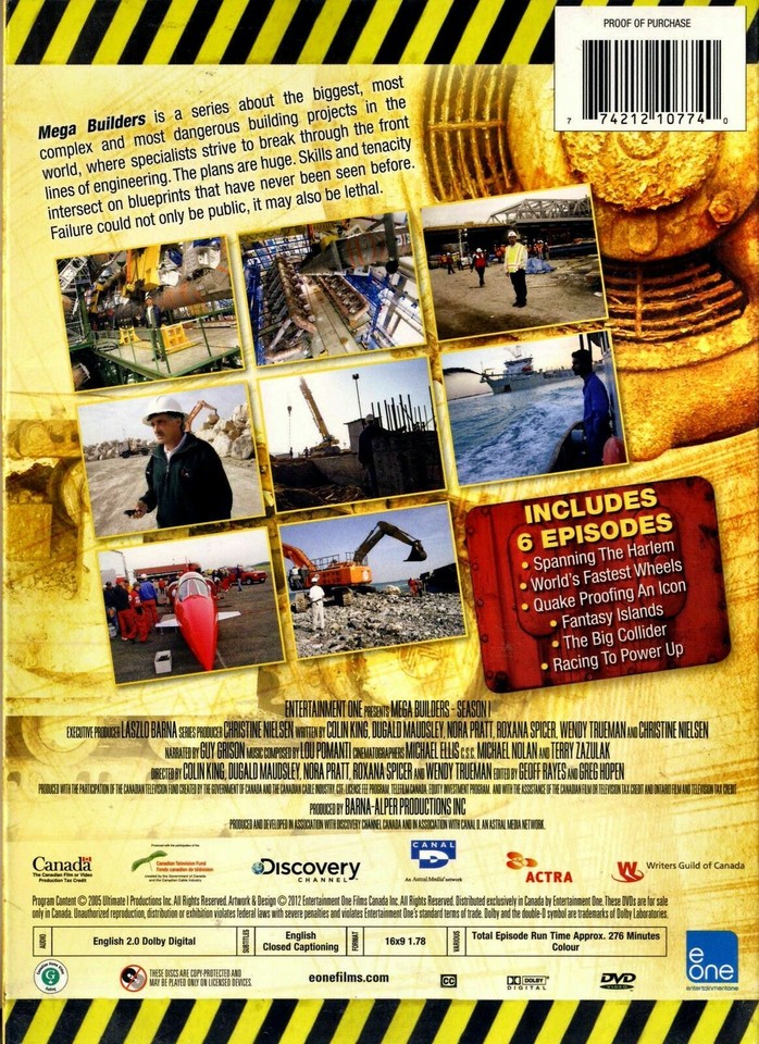 New 2DVD SET- Mega Builders Season 1 - Discovery Channel - 6 Episodes 276 min | eBay