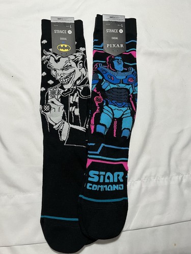 Stance men's L, 9-13, Pixar, Star Command, Lightyear & Joker Socks 2 ...