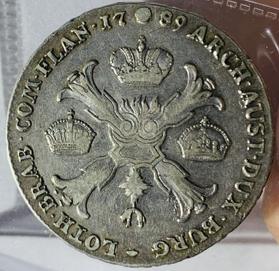 1789 1 Kronenthaler Coin Austrian Netherlands Silver .873 | eBay