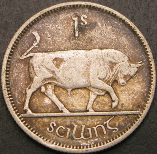 IRELAND 1 Shilling 1928 - Silver .750 - VF - 3335 ¤ | eBay