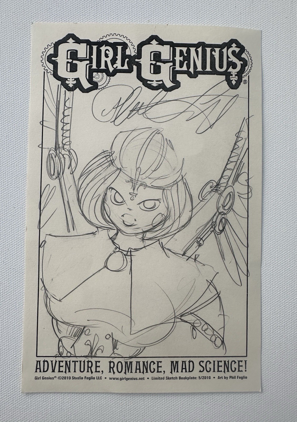 Phil Foglio Original Sketch OTILIA MUSE OF PROTECTION Comic Book Art ...