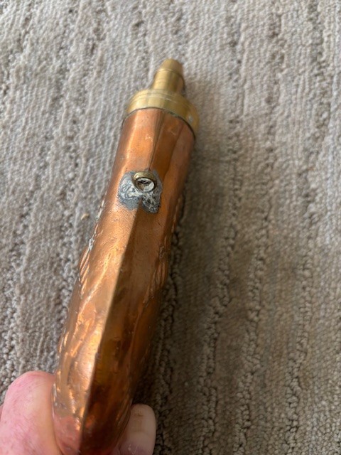 Four (4) Civil War Period Hunting Themed Powder Flasks for Parts or ...