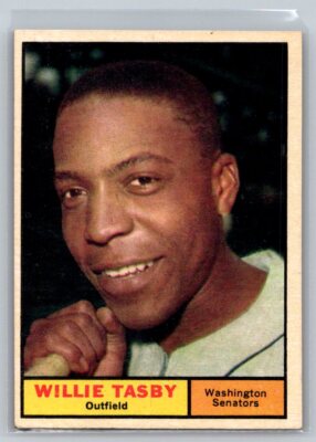 1961 Topps #458 Willie Tasby SENATORS | eBay