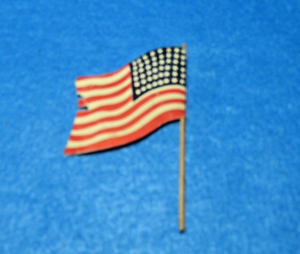 Marx vintage 1953 HTF U.S. WWII paper flag from early Armored Mobile ...