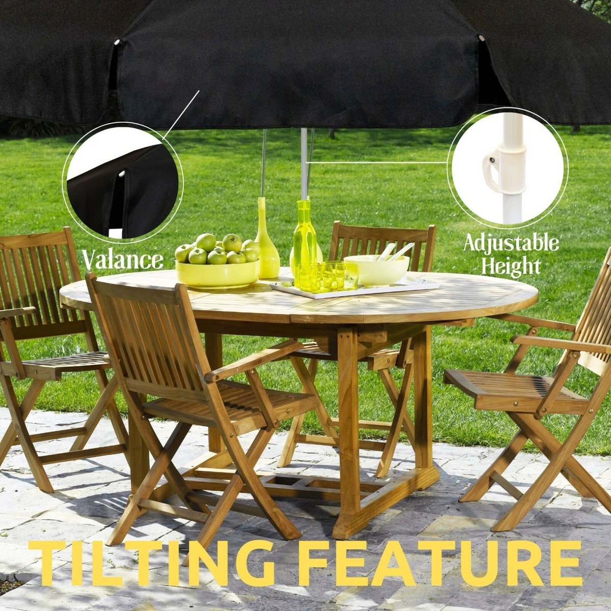 Sun Parasol For Garden Table | Fasci Garden