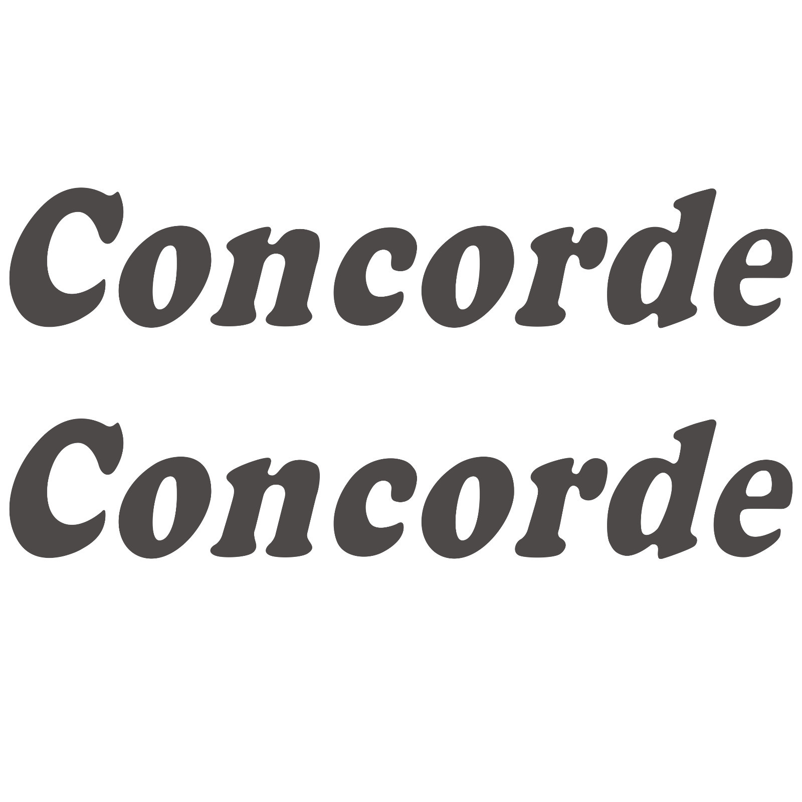 2 x Concorde 85cm x 15,2cm aufkleber sticker wohnmobil camper wohnwagen ...