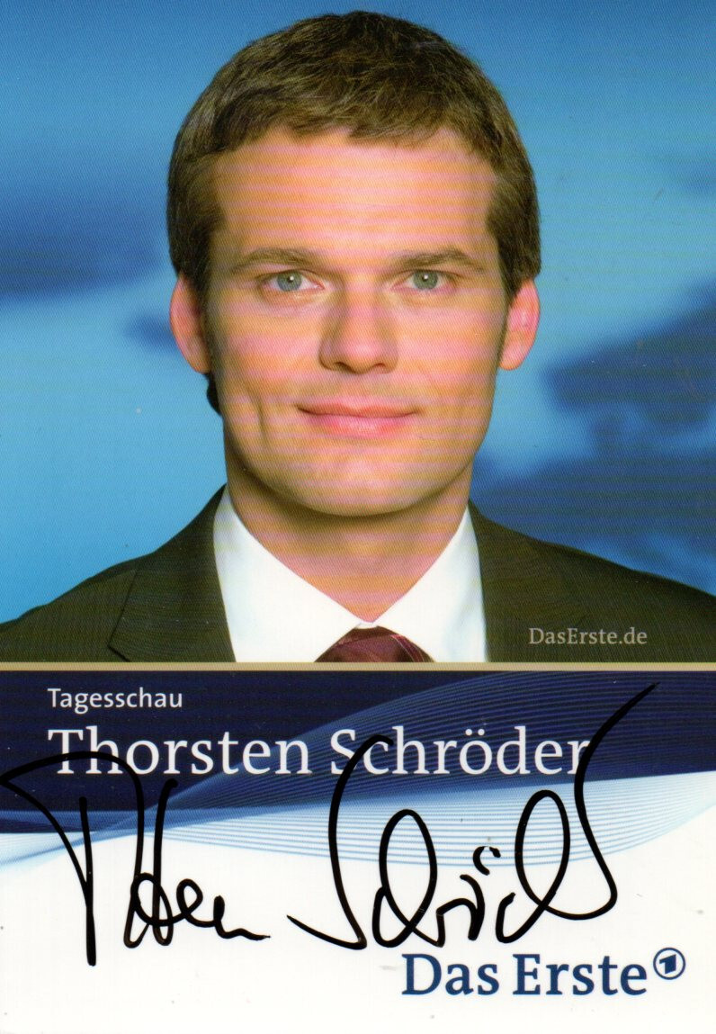 Autogramm - Thorsten Schröder (Tagesschau) | eBay.de