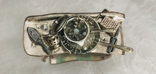 bracelet artisan cooking chef ooak kitchen tools utensils clamper ...