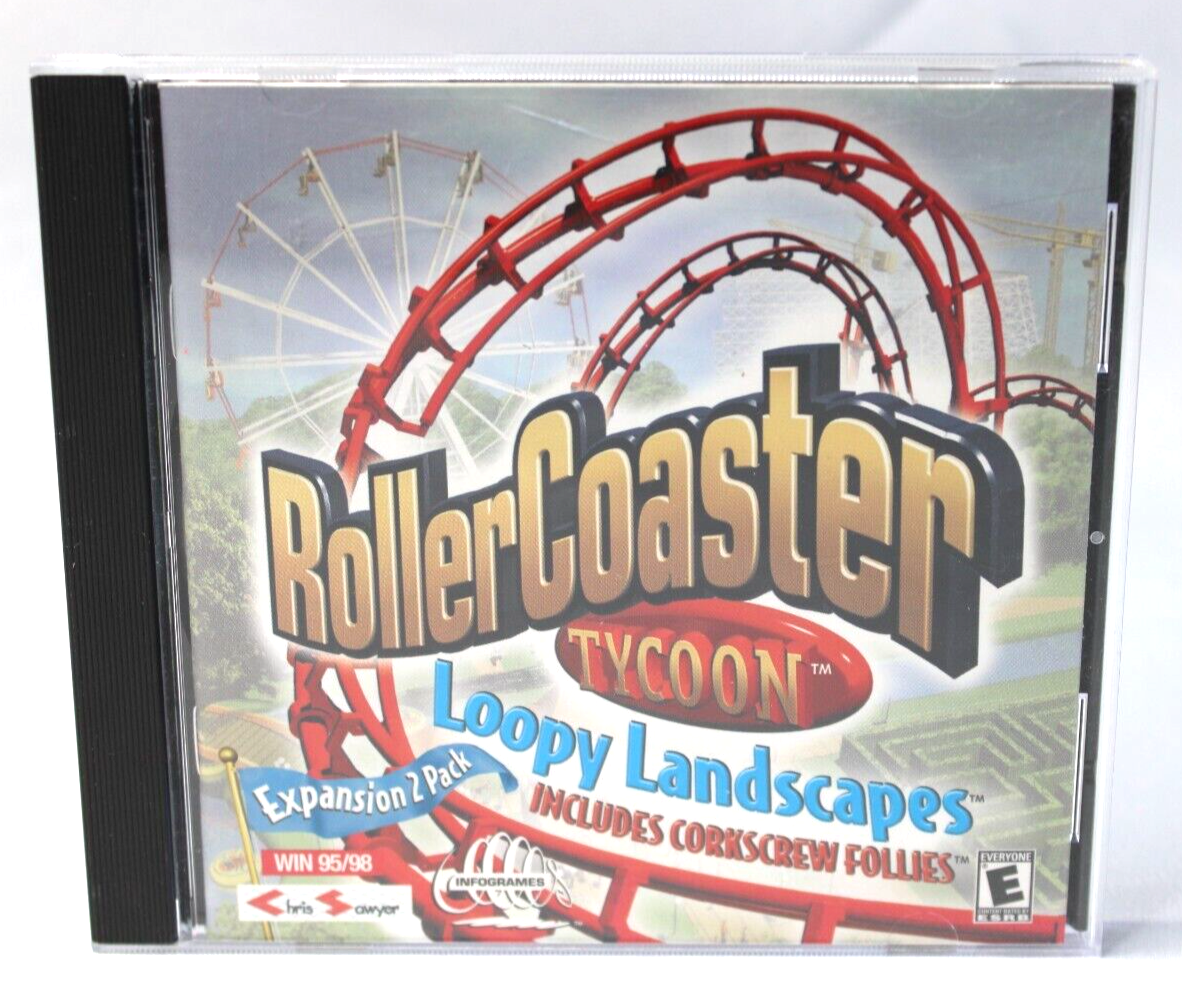 RollerCoaster Tycoon: Loopy Landscapes w/Corkscrew Follies (PC, 2001 ...