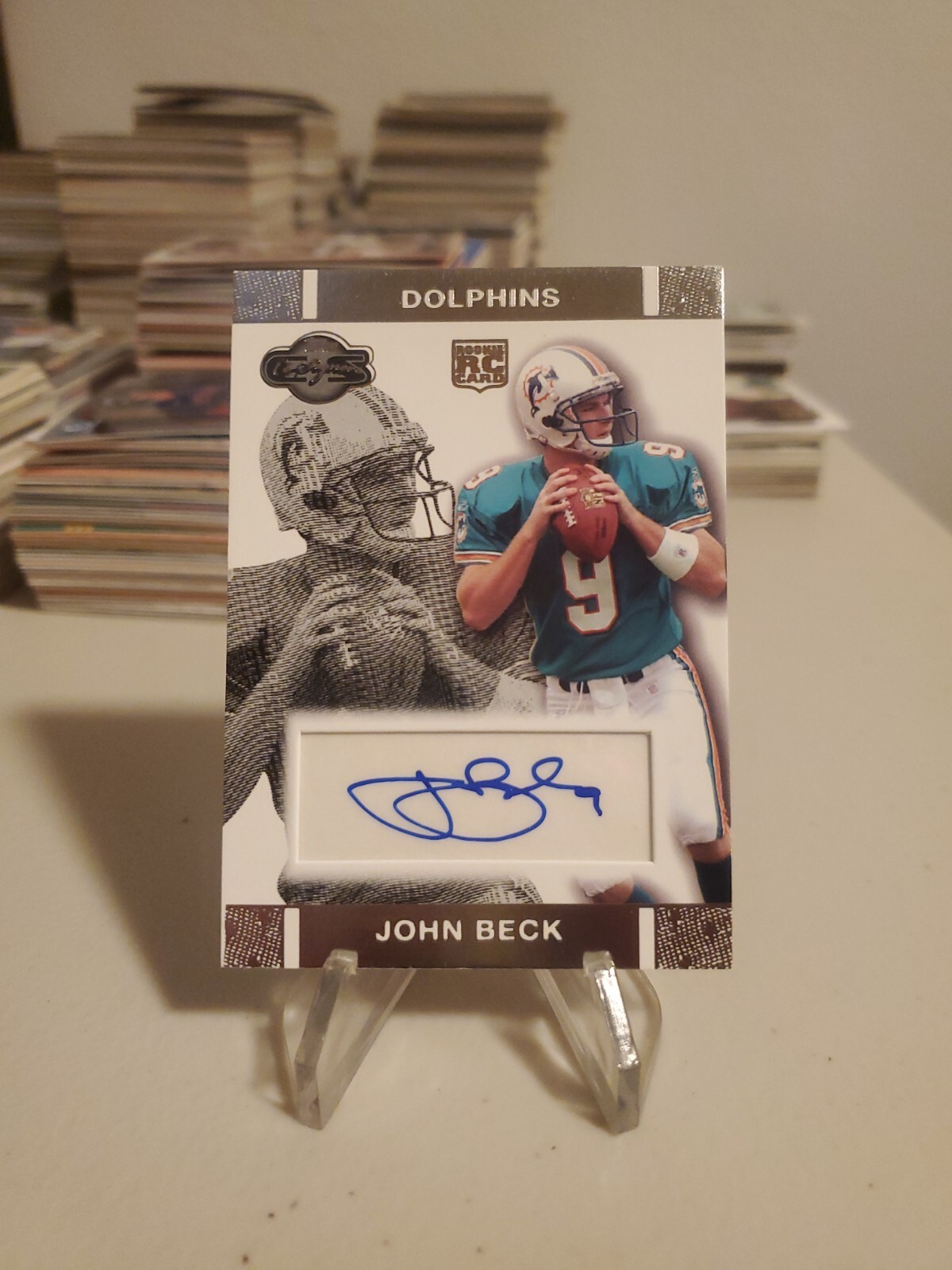 2007 Topps Co-Signers Rookie Auto John Beck #RA-JB Auto Miami Dolphins ...