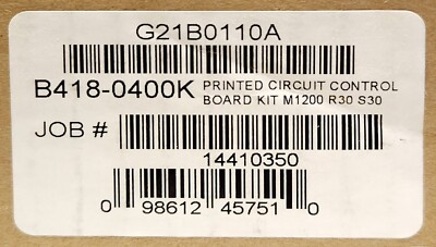 RICCAR SIMPLICITY B418 0400K M1200 R30 S S30 Printed Circuit Board ...