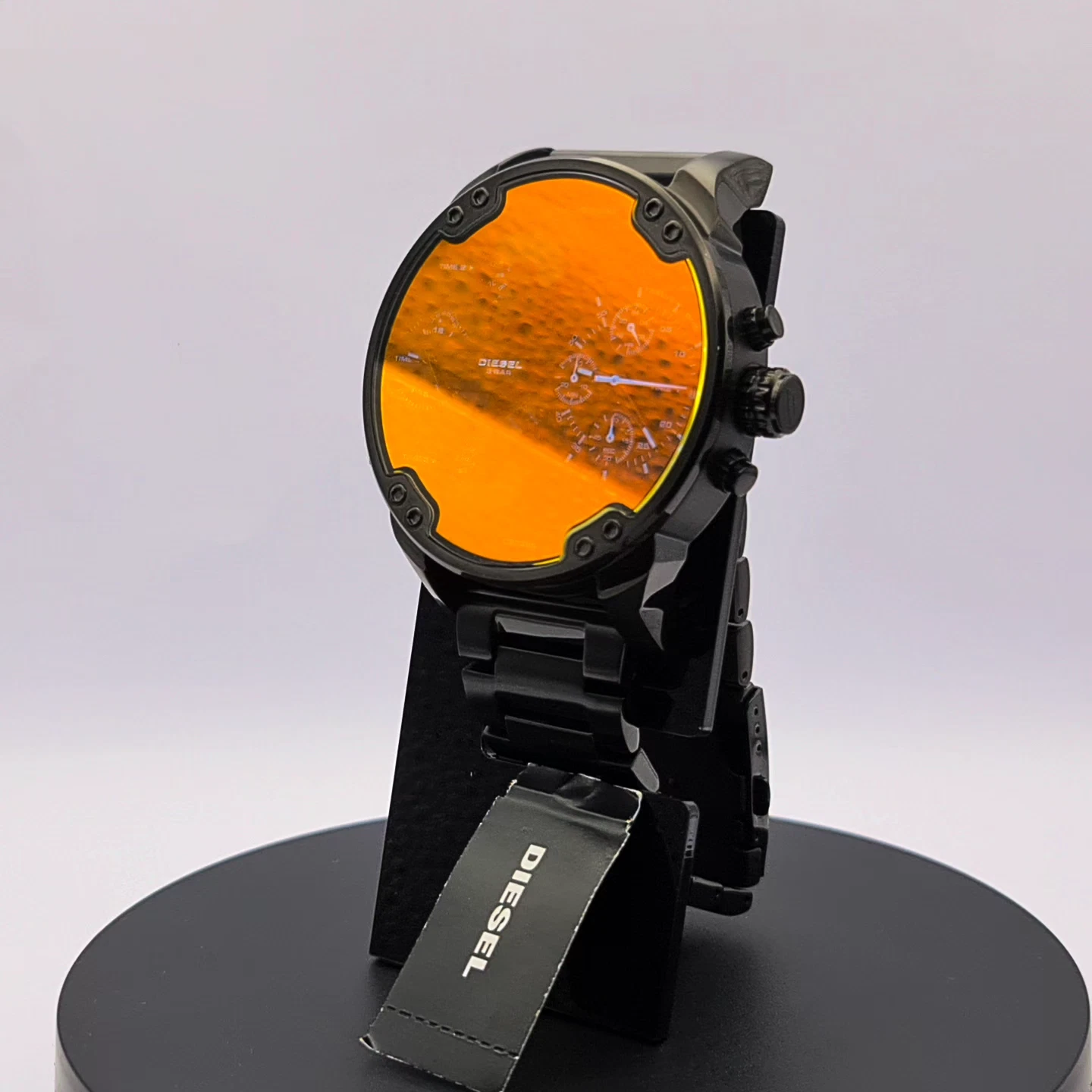 NEW AUTHENTIC DIESEL DZ7395 MR. BIG DADDY 2.0 MULTI-TIME ZONE BLACK MEN ...