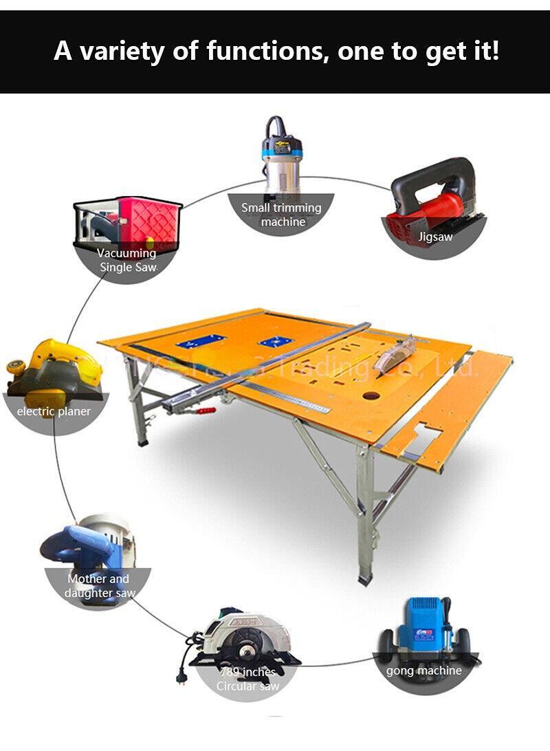Portable Sliding Table Saw Woodworking Lifting Table Electric Folding ...