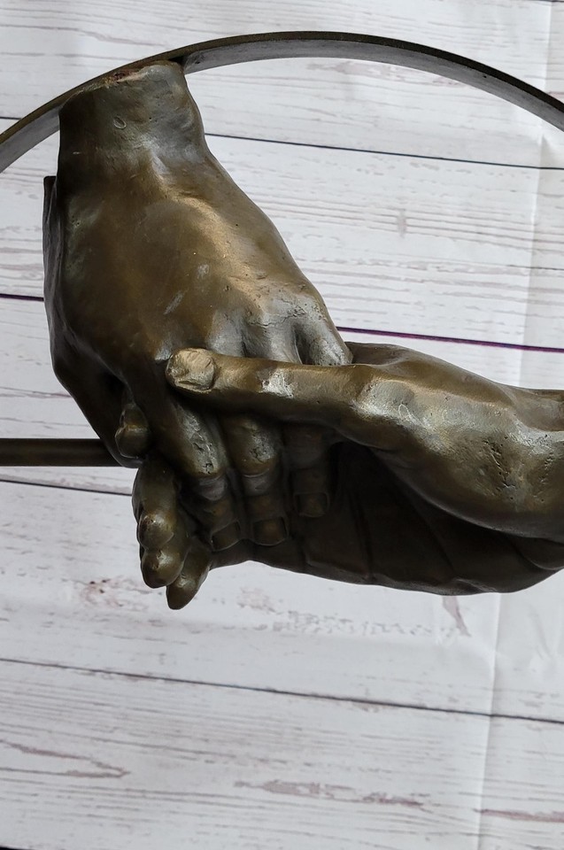 Abstract Surrealist Handshake Bronze Statue Sculpture Modern Art ...