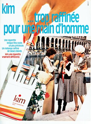 Publicité Advertising 720 1975 cigarette Kim trop rafinée | eBay