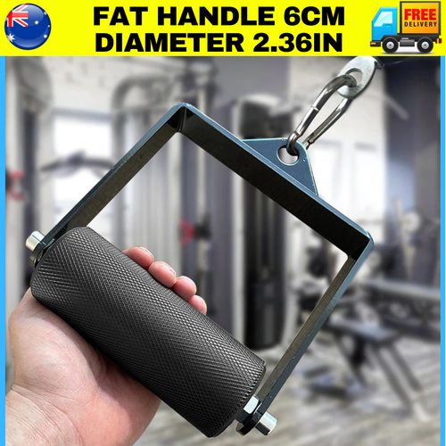 D handle thick Gym Cable Attachment Grip fat grip Arm Wrestling 6cm 2 ...