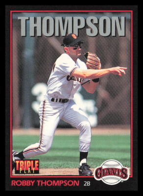 Robby Thompson 1993 Triple Play #81 San Francisco Giants | eBay
