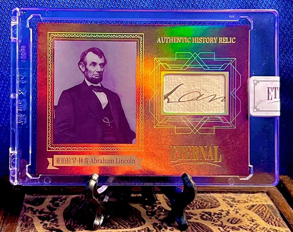 2024 Eternal Cuts Abraham Lincoln #/99 Authentic Relic “ham?” Rare | eBay