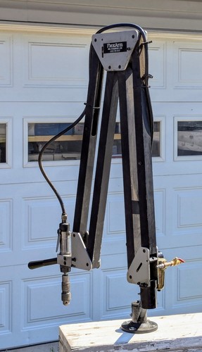 Flex-Arm Pneumatic Tapping Arm 3/8" Chuck 6 + feet Reach Works As It ...
