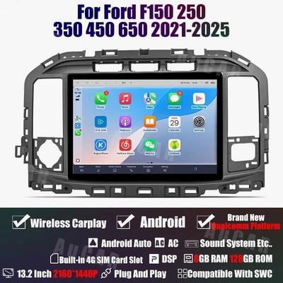 Tesla Android 13″ Car Radio 2020-2025 Ford F150 F250 F350 Raptor Stereo ...