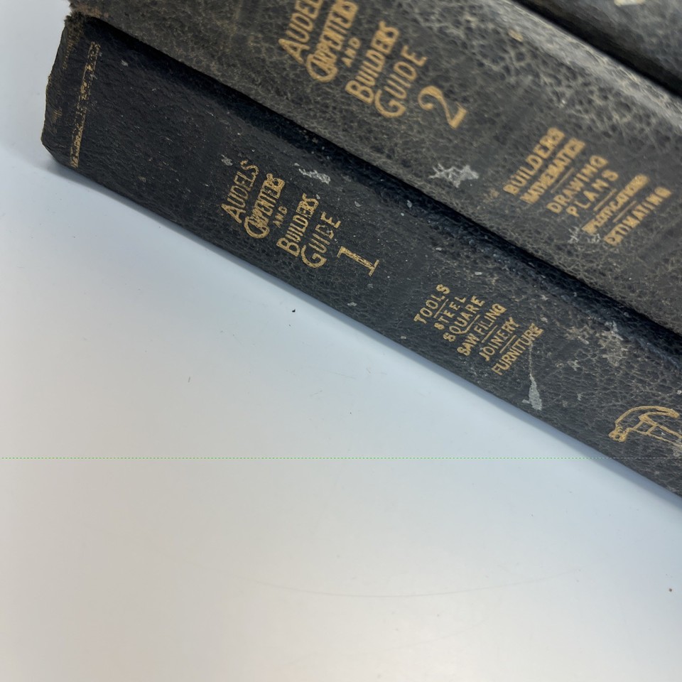 Vintage Audels Carpenters And Builders Guide 4 Volume Book Set 1947 | eBay