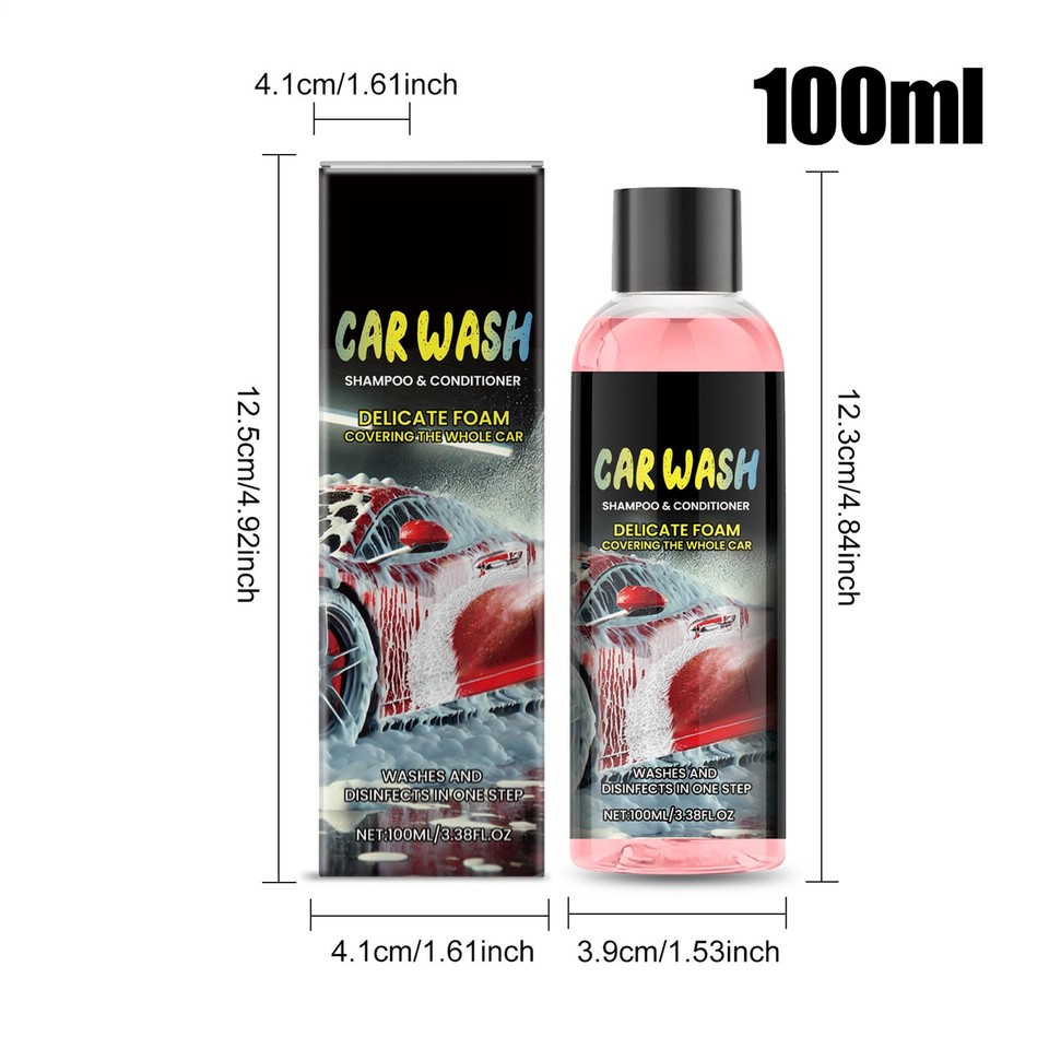 Car Detailing Liquid Automotive Windshield Shampoo Cleaner 100ml Car ...