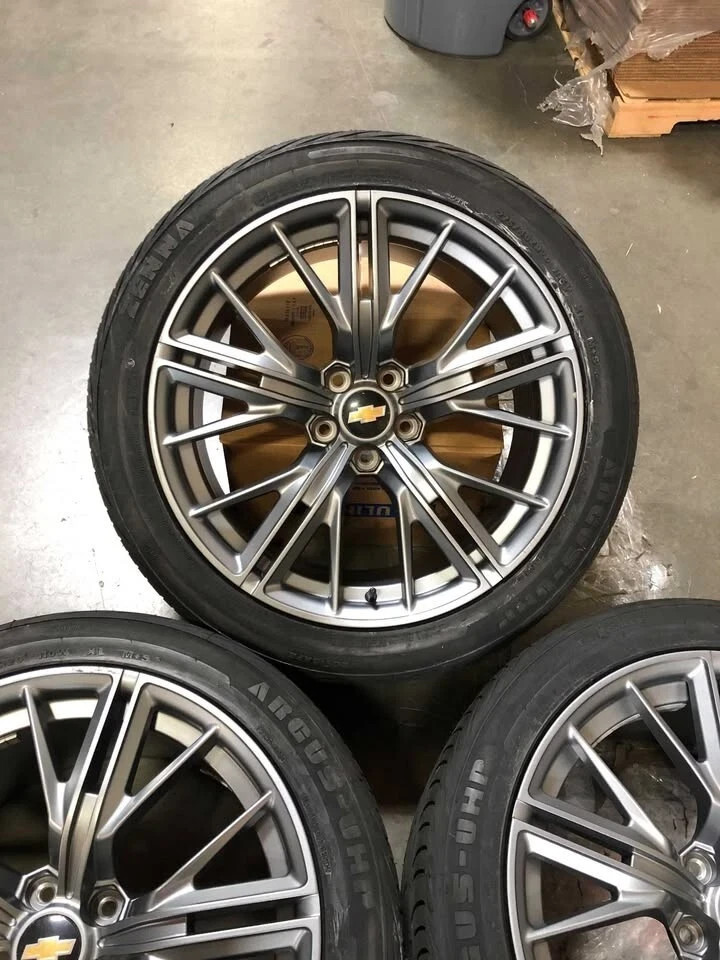 20x10 20x11 CAMARO ZL1 MATTE GUNMETAL WHEELS RIM TIRES 5x120 SS RS Z28 ...