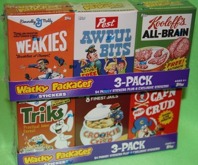 WACKY PACKAGES ANS7 SEALED CEREAL BONUS BOX SET C1-C6+WEB SET SEALED | eBay