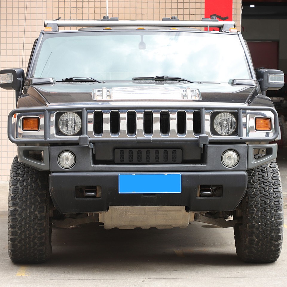 For Hummer H2 2003-09 Black Aluminum alloy Front Bumper Lower Insert ...