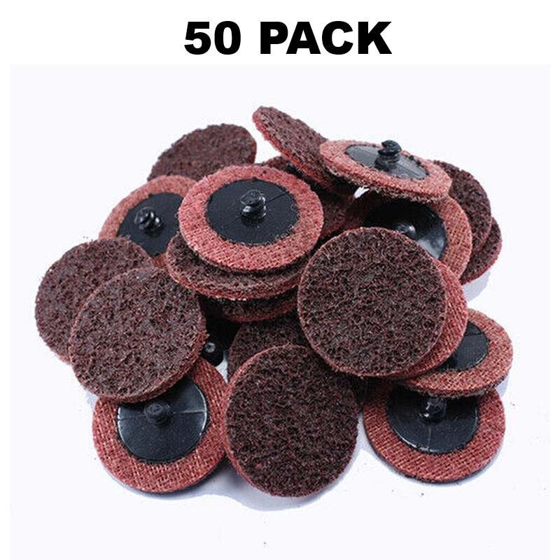 50x 2 inch Medium Surface Conditioning Discs Roll Lock Die Grinder ...