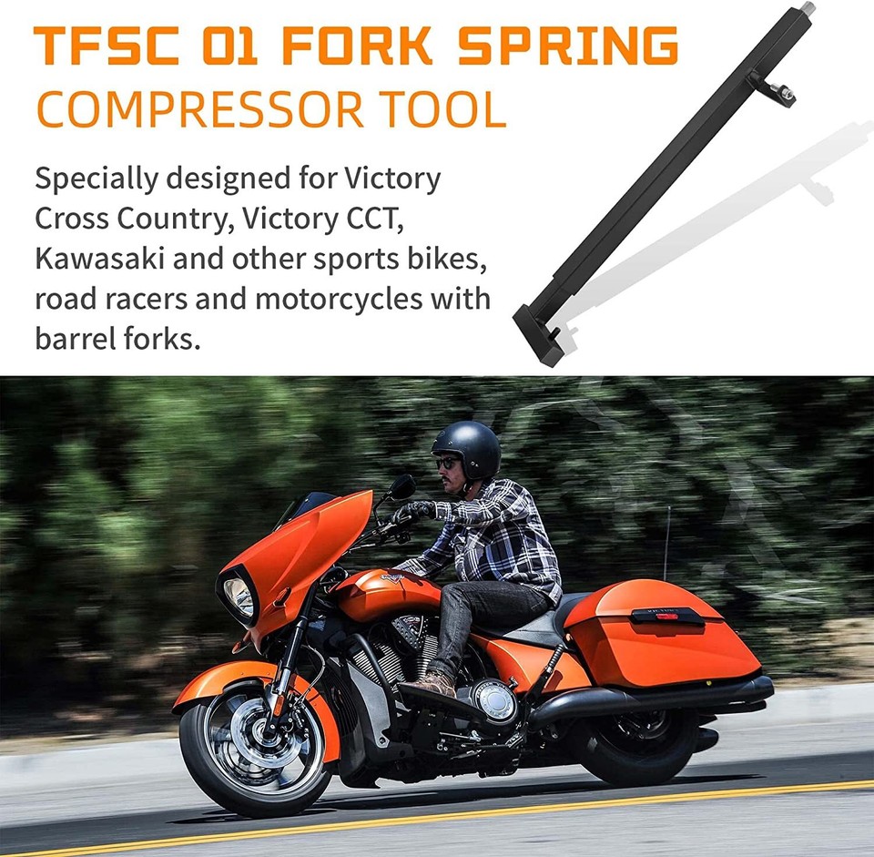 Fork Spring Compressor Tool TFSC 01 For Sport Bikes Road Racers and ...