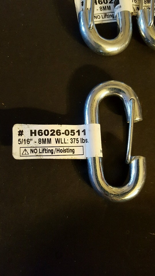 5pc Peerless Spring Snap "Jiffy" Link H6026-0511 5/16" Brite Zinc ...