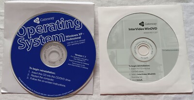 ⭐️⭐️⭐️⭐️OEM Gateway Operating System Windows XP Professional CD Disk ...