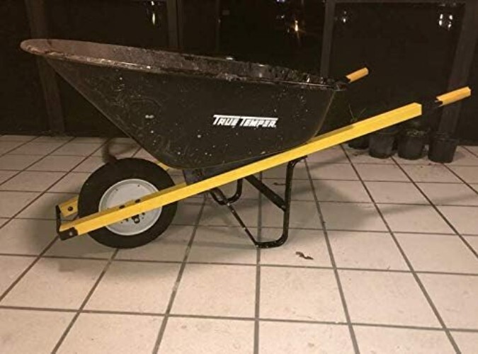 Heavy Duty Wheelbarrow Handles Replacement Pair 60” - Unbreakable Steel ...