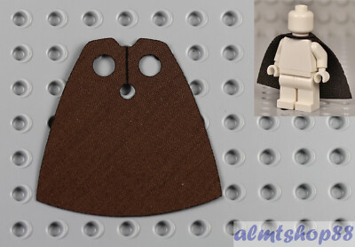Dark Brown Cloth Cape For LEGO Minifigures - Fabric Robe Cloak Jedi ...