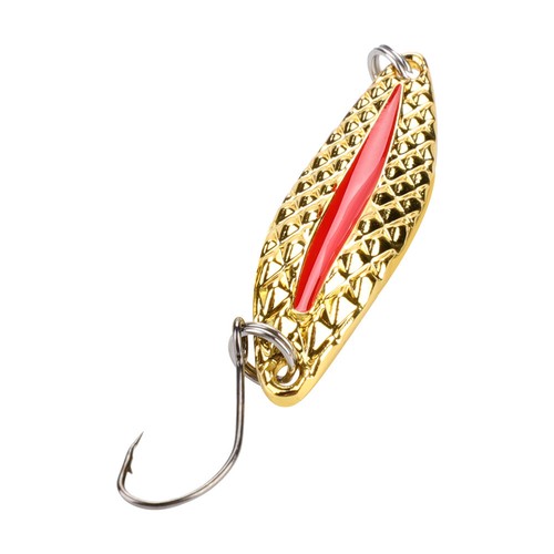 (Red-3.5g)10pcs Metal Shiny Spoon Bait Hard Lures With Hook Fishing ...