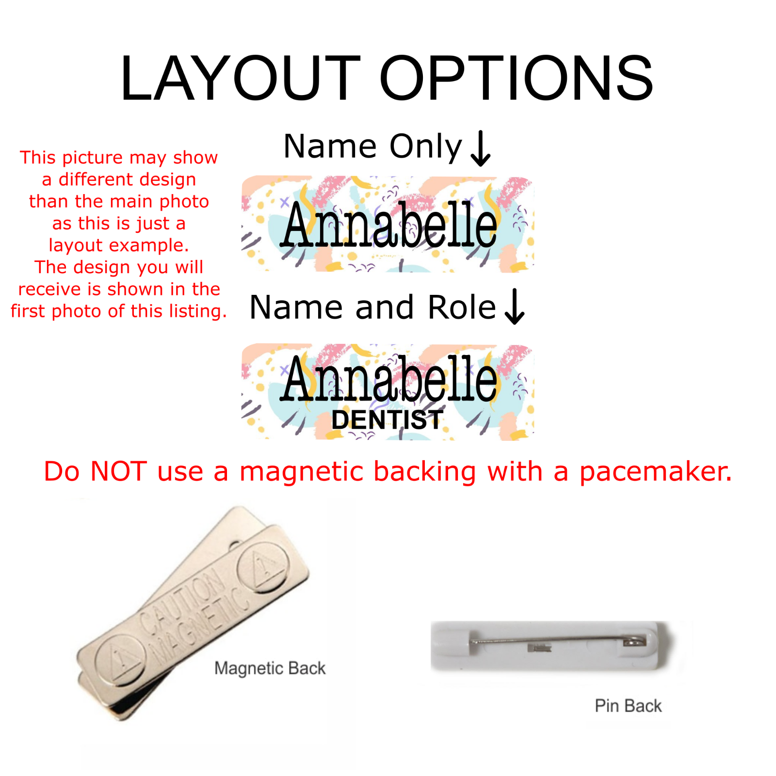 Personalised Name Badge. Work Name Tag. Teacher Gift. New Co-Worker ...