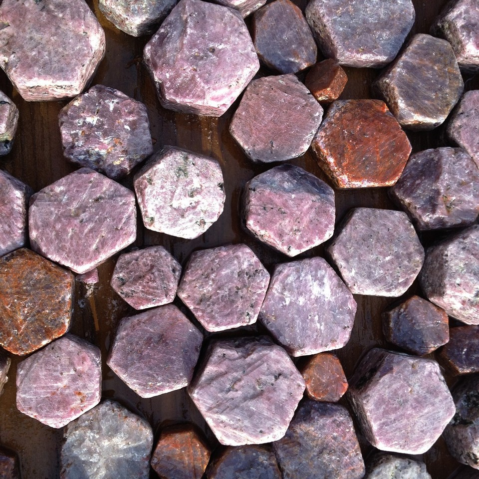 Hexagonal Ruby - Rough Rocks for Tumbling -Wholesale Stone Crystal ...