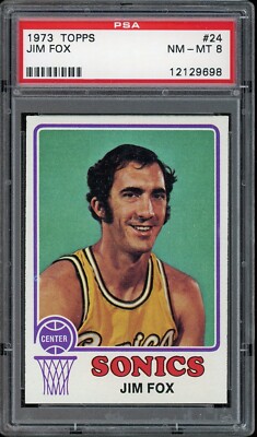 1973 Topps Basketball #24 Jim Fox PSA 8 | eBay