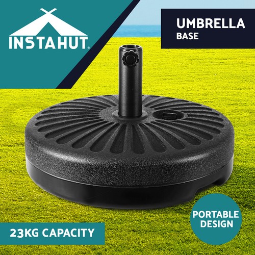 Instahut Outdoor Umbrella 3M Stand Base Sand/Water Pod Patio Cantilever ...