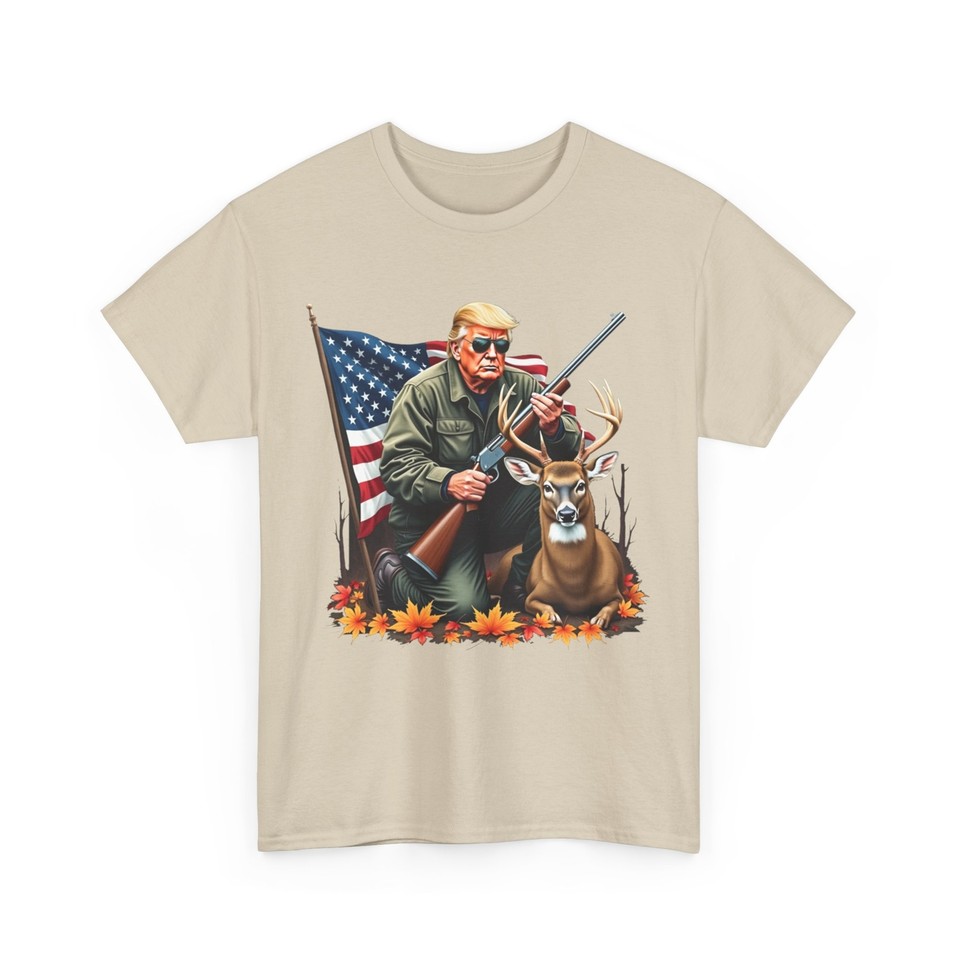 Hunting Deer Season Vintage Trump USA Flag Camouflage T-Shirt | eBay