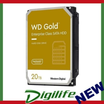 Western Digital 20TB WD Gold Enterprise Class SATA Internal Hard Drive ...