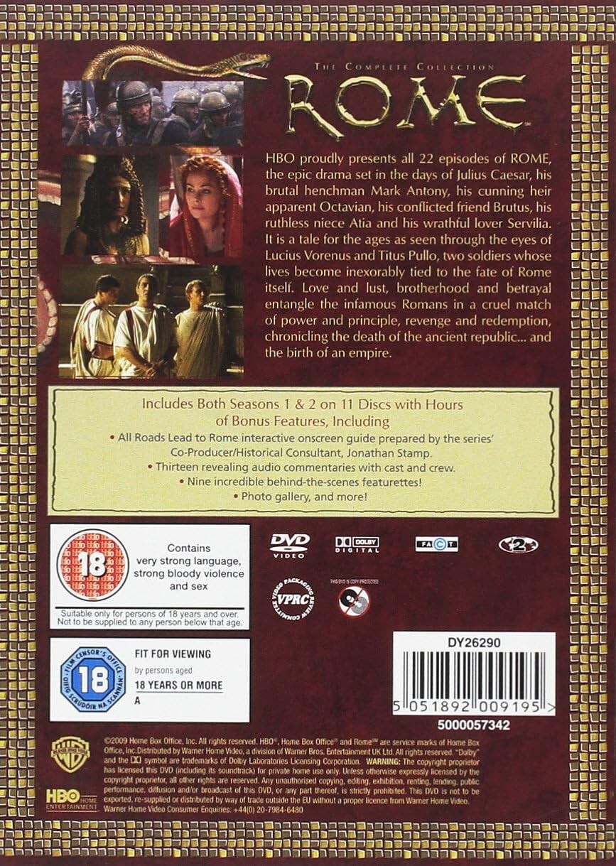 Rome - Series 1-2 - Complete (Box Set) (DVD, 2009) for sale online | eBay