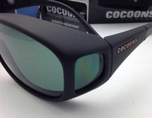 Polarized Cocoons Sunglasses C402G Medium Fits Over RX Eyeglasses Black ...