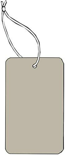 Small Garment TAG, 1-7/8" x 1-1/4", Blank, Strung, Grey - Box of 1000 ...