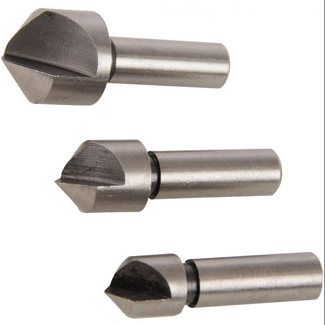 3Pcs HSS Screw Countersink Drill Bit Set for Steel Plastic Wood Bits 10 ...