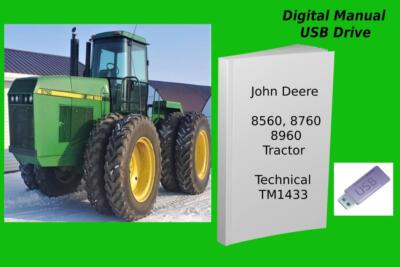 John Deere 8560 8760 8960 Tractor Repair Technical Manual See Description | eBay