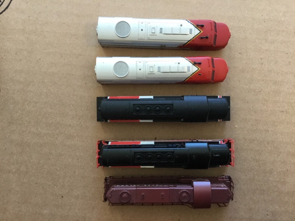 N Scale Locomotive Shells Lot of 5 Santa Fe Rock Island | eBay