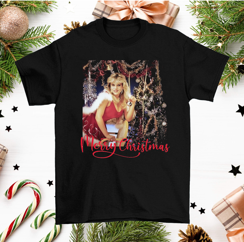 Christmas Samantha Fox Santa Unisex Cotton Xmas T-shirt All Sizes | eBay