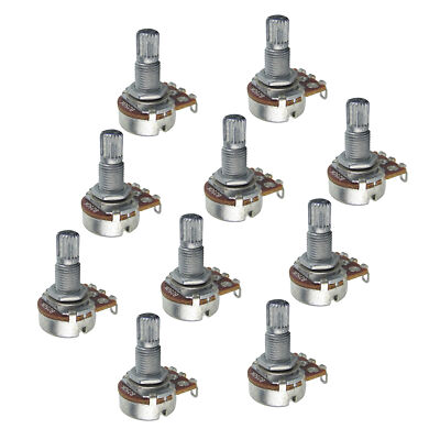 10PCS B250K Guitar Small Potentiometers Pots Volume Tone Control Linear ...